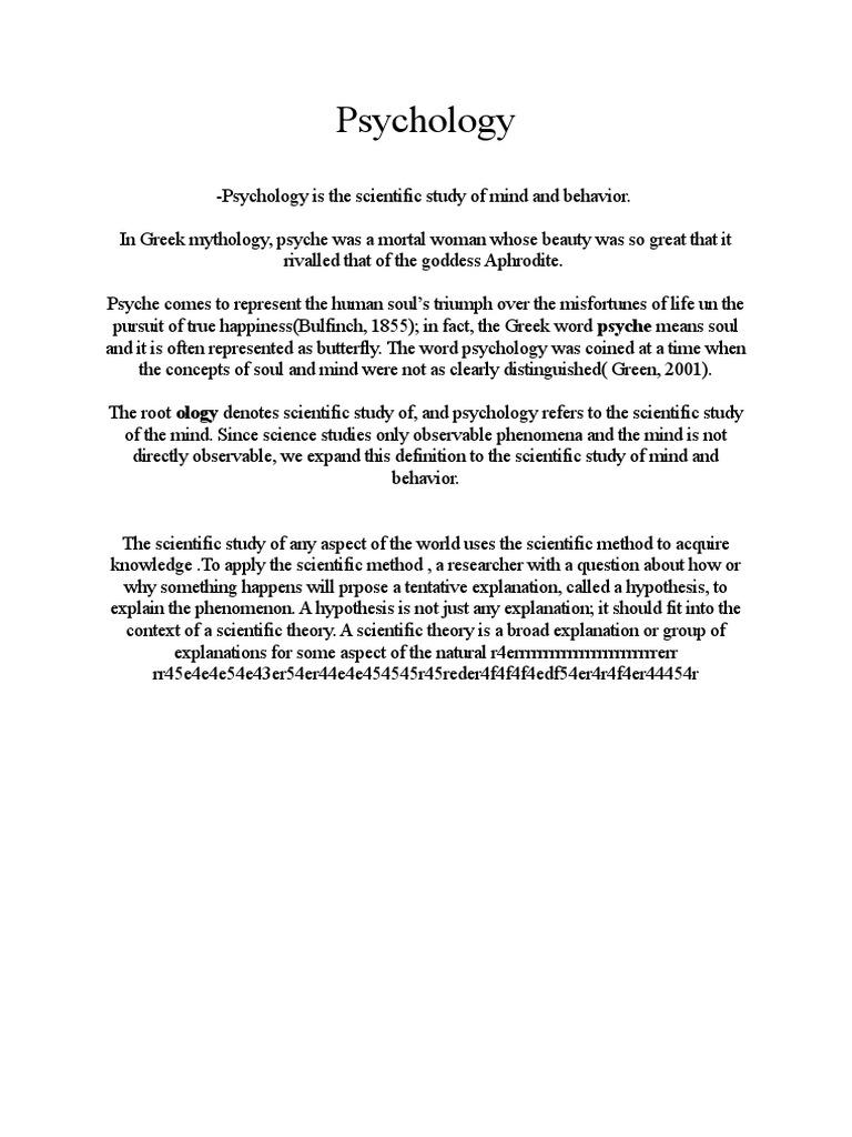 Understanding Psychology: Mind and Behavior | PDF