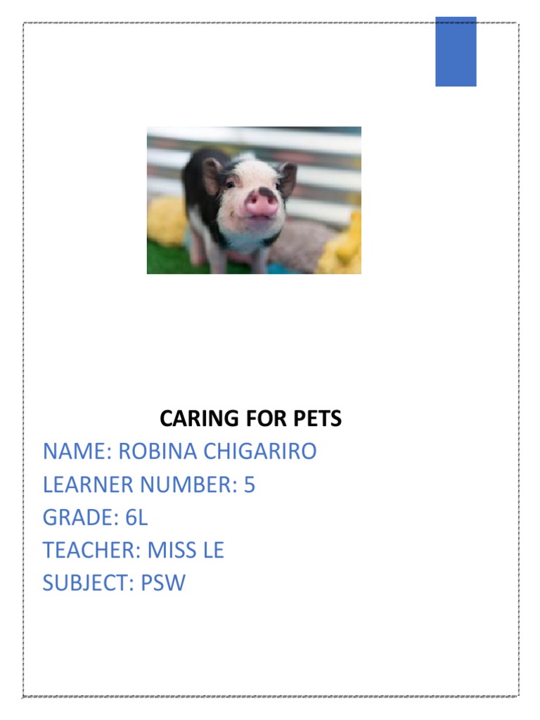 Caring For Pets | PDF