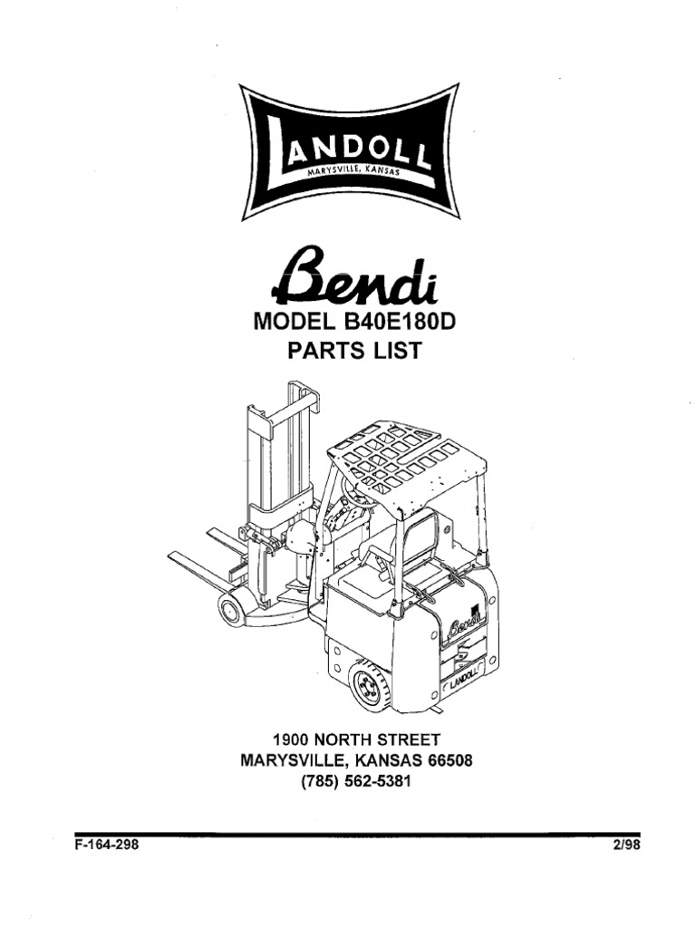 Bendi 40 Parts List F-164-298 | PDF