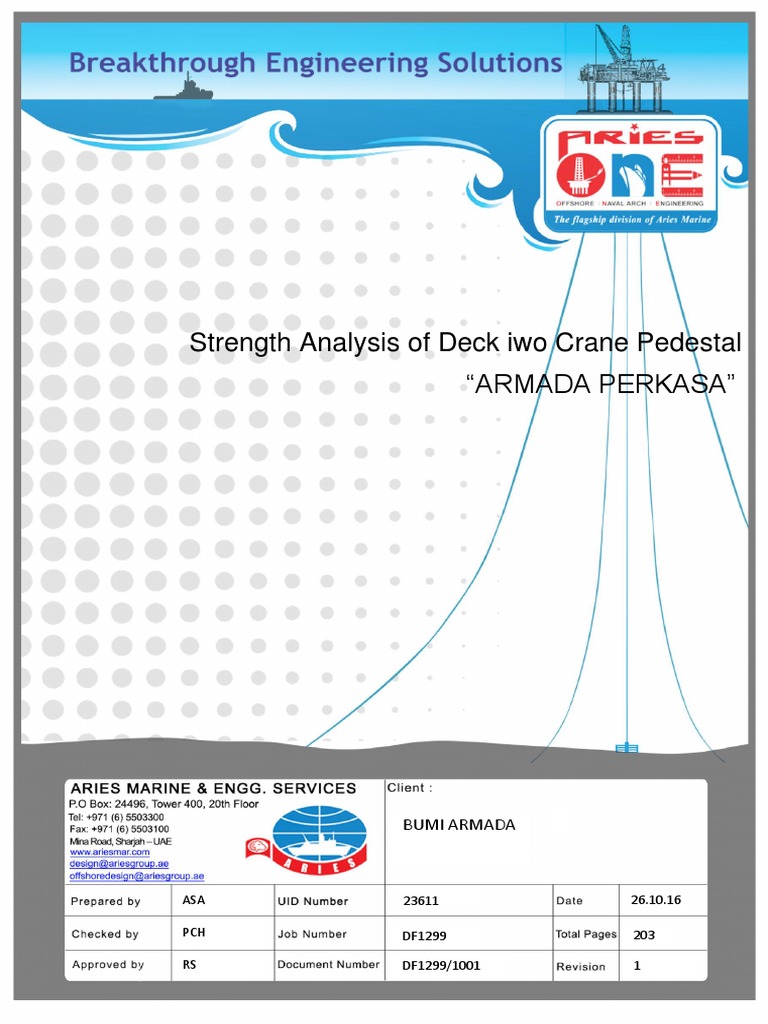 Old Structural Analysis Done On The Fpso-Source of Structural Members and Some Criteria | PDF