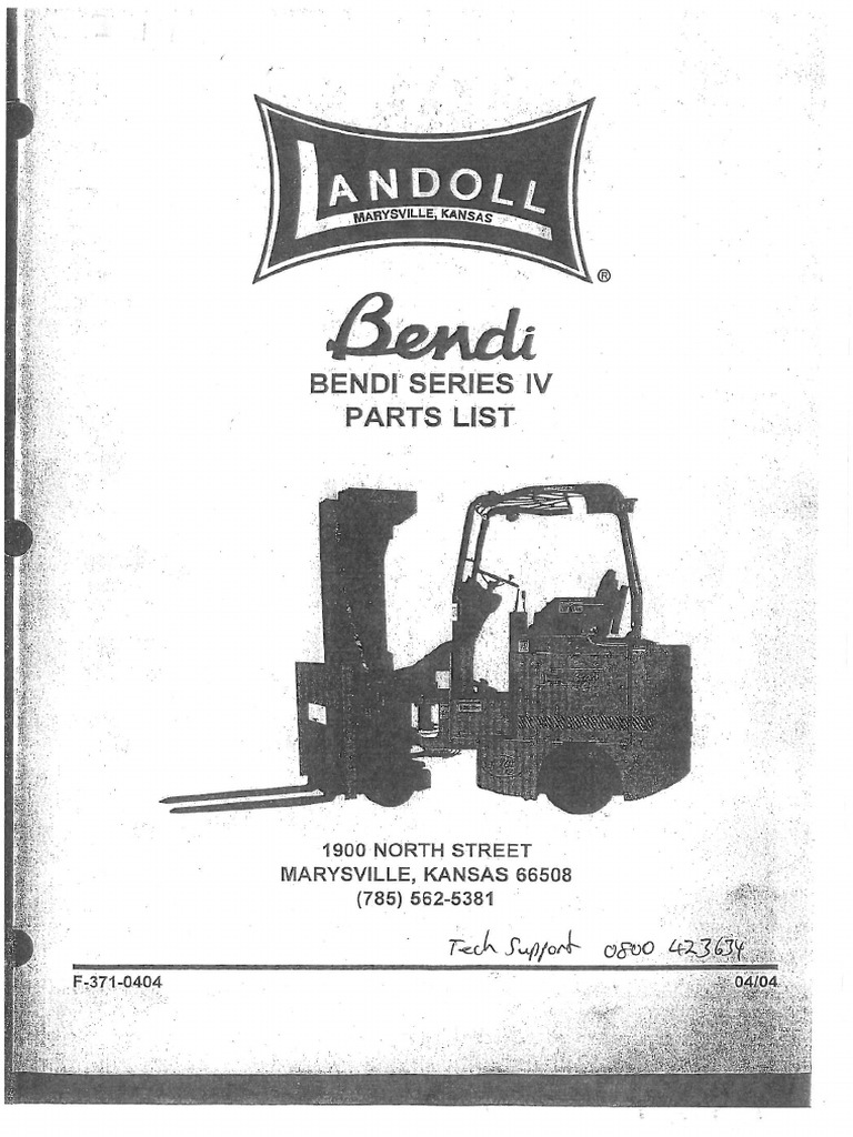 Bendi Model B40 Series IV | PDF