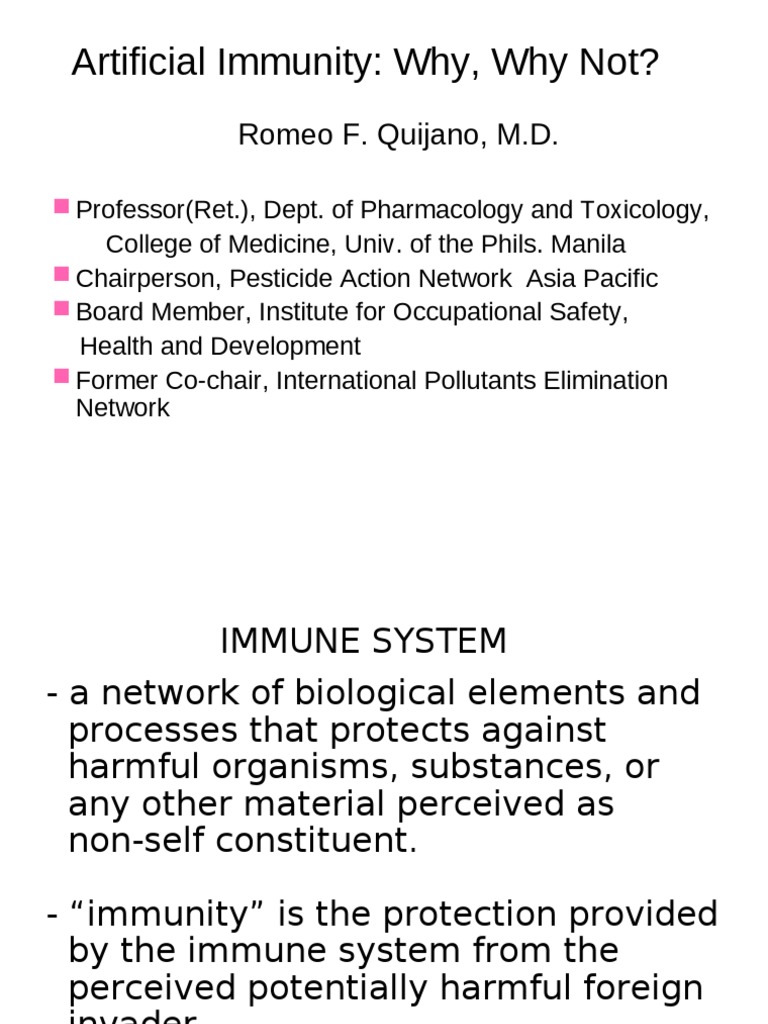 Artificial Immunity Vs Natural Immunity | PDF | Immune System ...