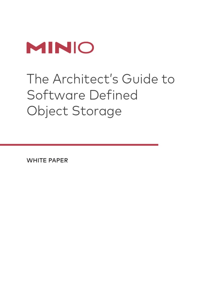 Minio Arch | PDF | Cloud Computing | Computer Data Storage