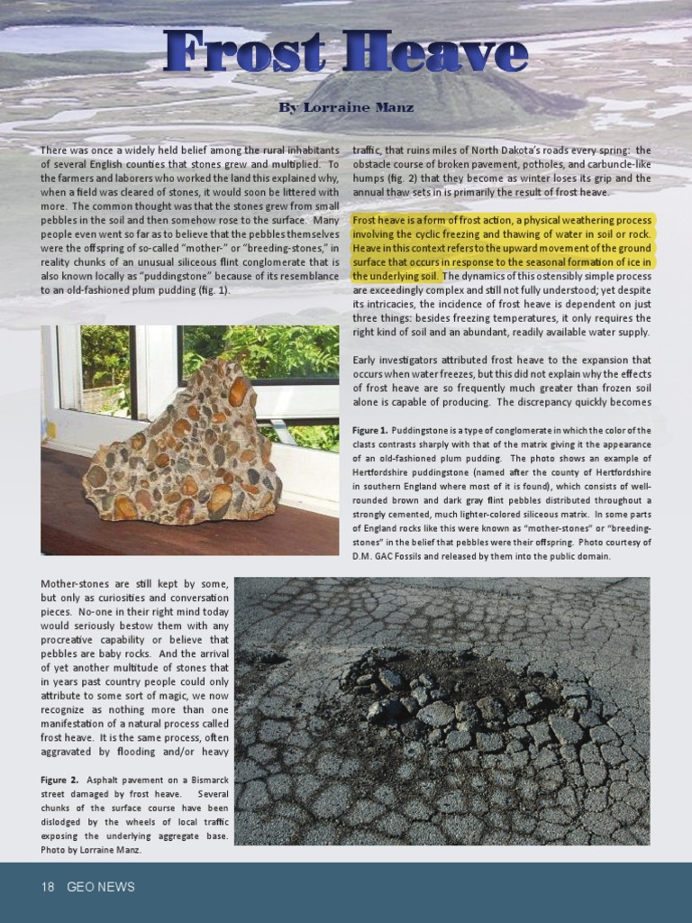 Frost Heave | PDF | Ice | Natural Materials