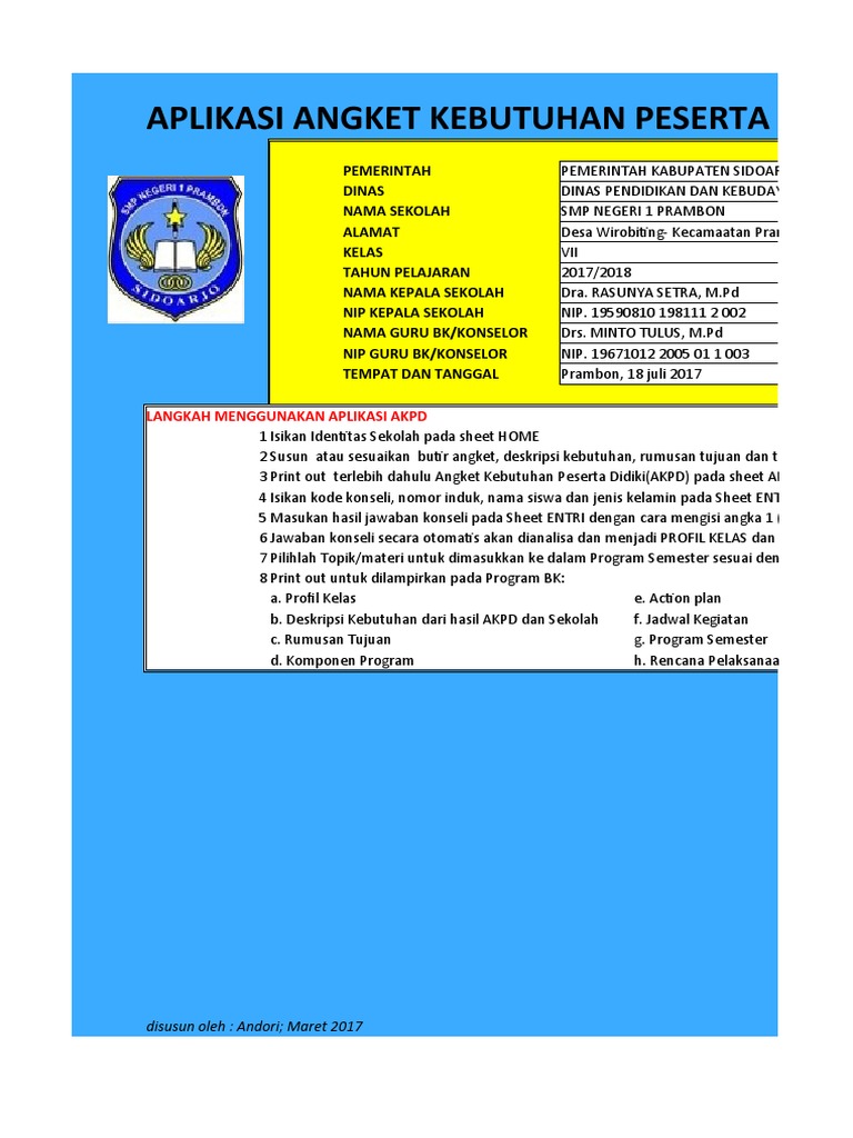 Matrik Program Tahunan BK Kls 8 TP 2023-2024 | PDF