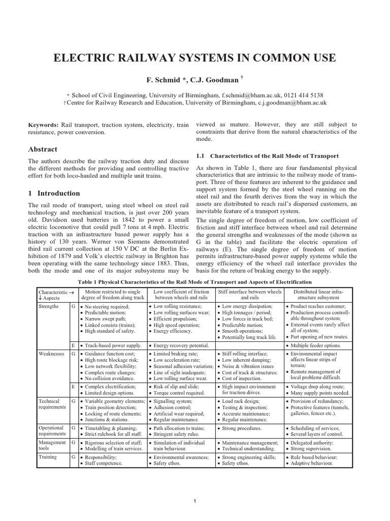 Electric Railway Systems Common Use | PDF