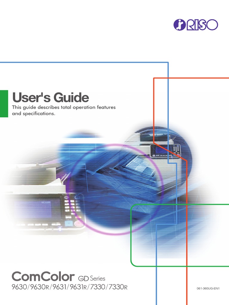 RISO GD Series User Guide | PDF