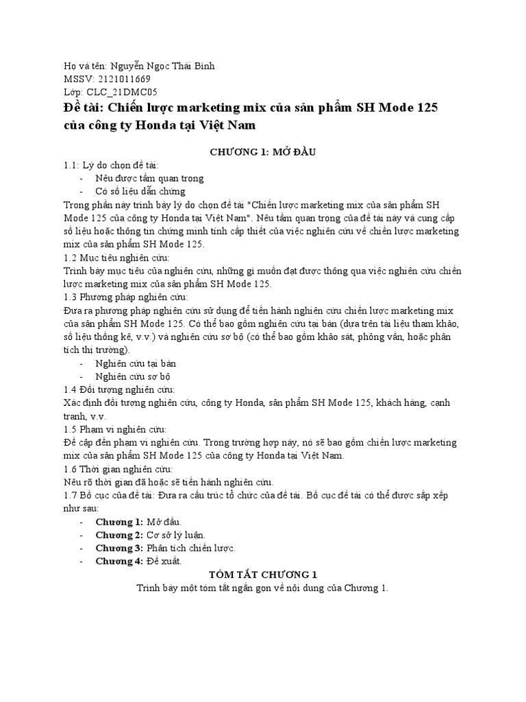 Đề cương THNN1 Thái Bình | PDF