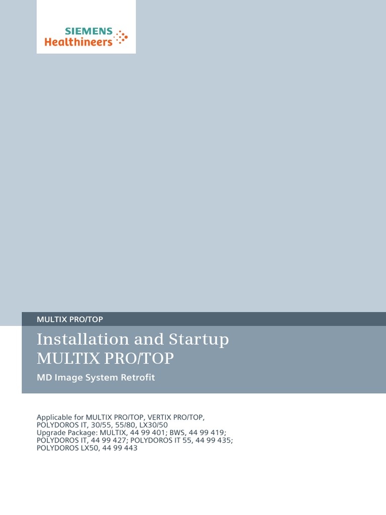 Multix Pro Top, MD Image System Retrofit CSTD Rxb1-150.805.01 Rxb1-140.814.02 | PDF | Home ...