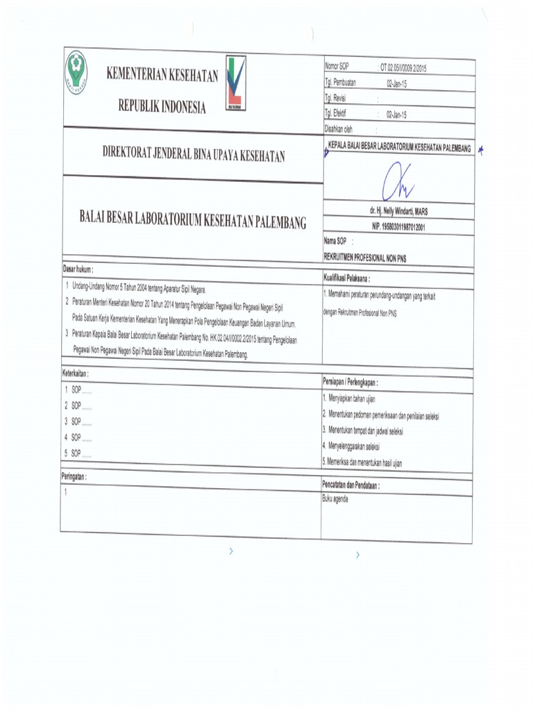 SOP AP Rekrutmen PDF | PDF
