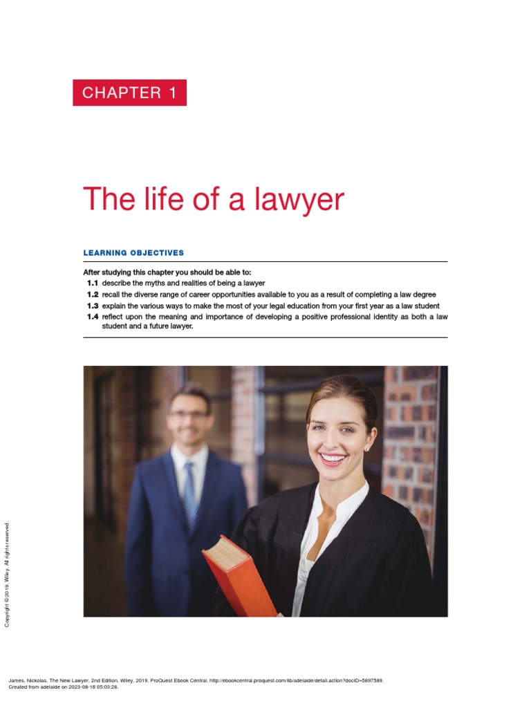 The New Lawyer 2nd Edition - (CHAPTER 1 The Life of A Lawyer) | PDF ...