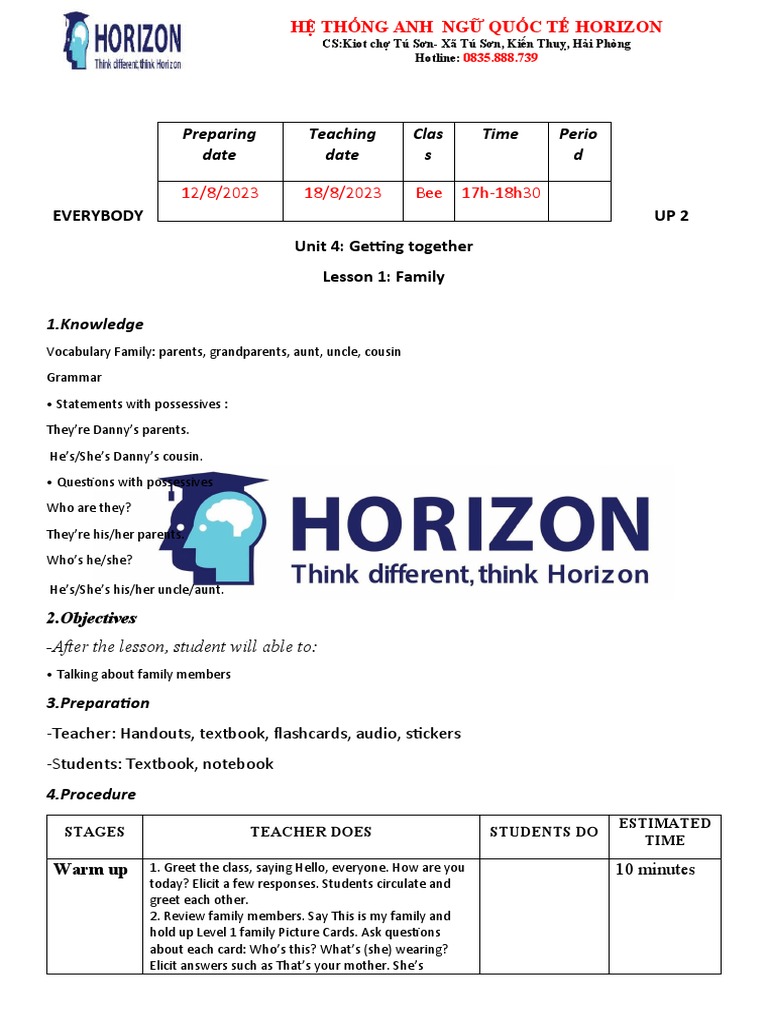 Bee Lesson Plan Unit 4 Lesson 1 (18-8-2023) | Download Free PDF | Cognitive Science | Behavior ...