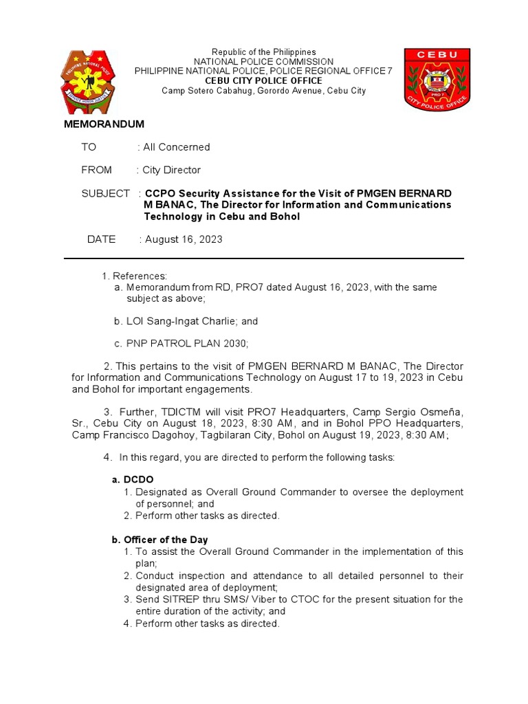 Memorandum | PDF | Police | Criminal Justice