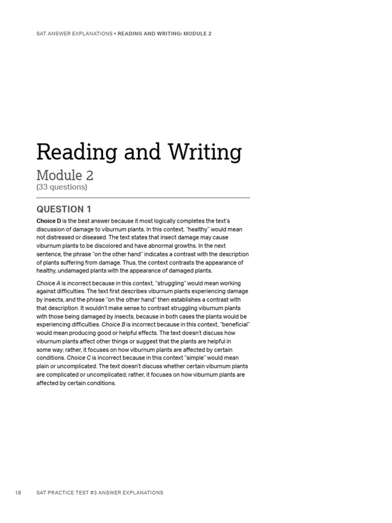 SAT-practice-test-3-answers-digital-Module 2 | PDF