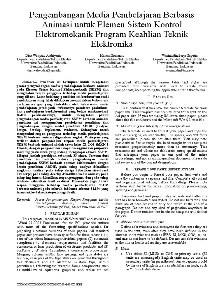 Format Jurnal IEEE | PDF