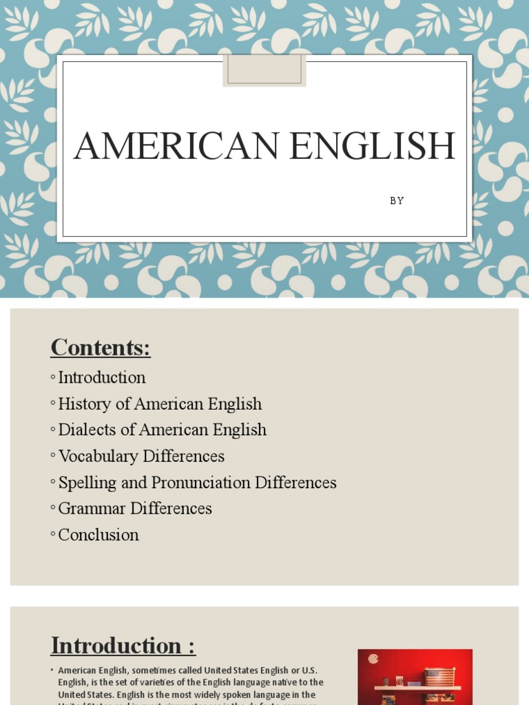 AMERICAN ENGLISH | PDF