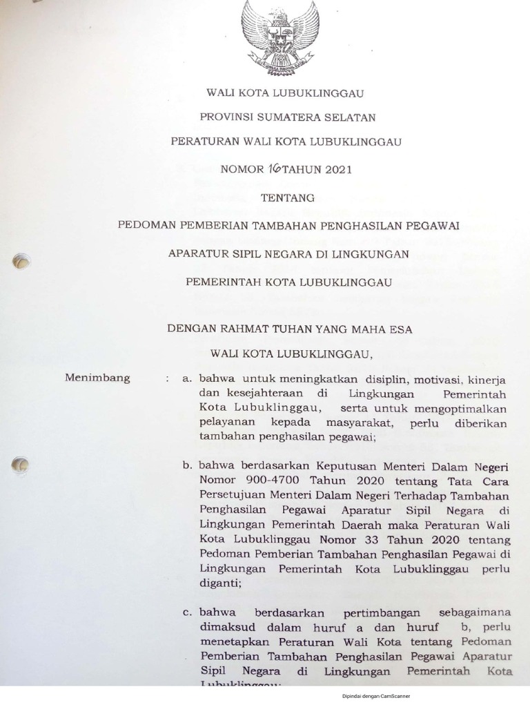 Perwal-No-16-Th-2021 4 | PDF