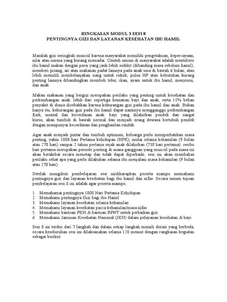 Summary Modul 3 Sesi 8 | PDF