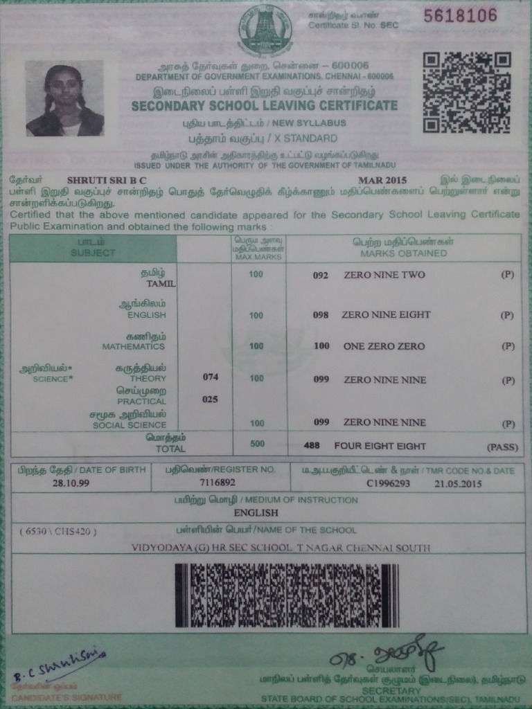 10th Marksheet | Download Free PDF | Schools | Standardized Tests