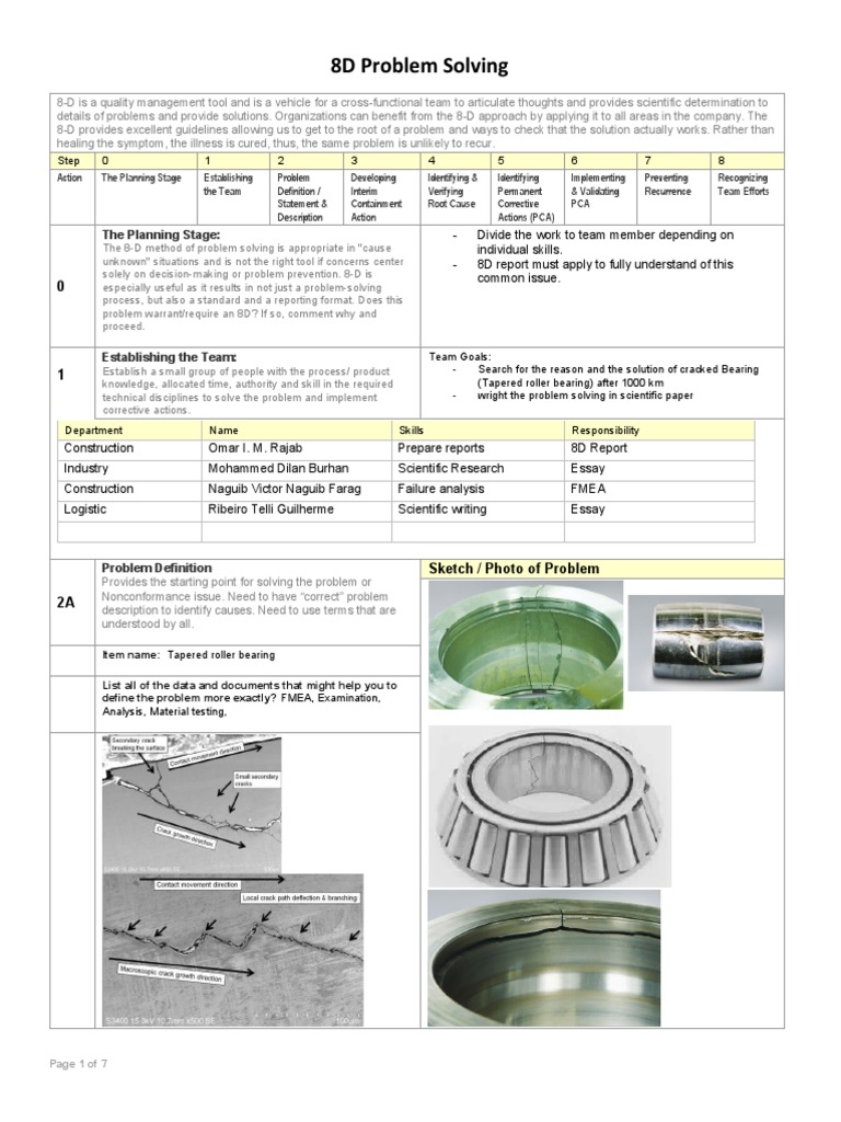 Bearing Failure Analysis 8dreport | PDF