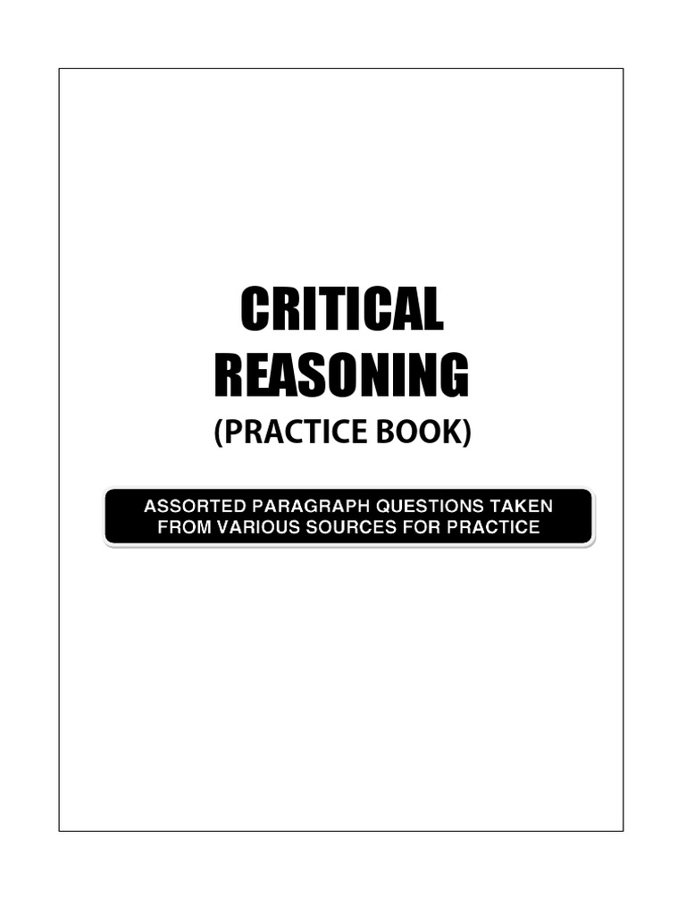 CR Practice Book (New Pattern) | PDF