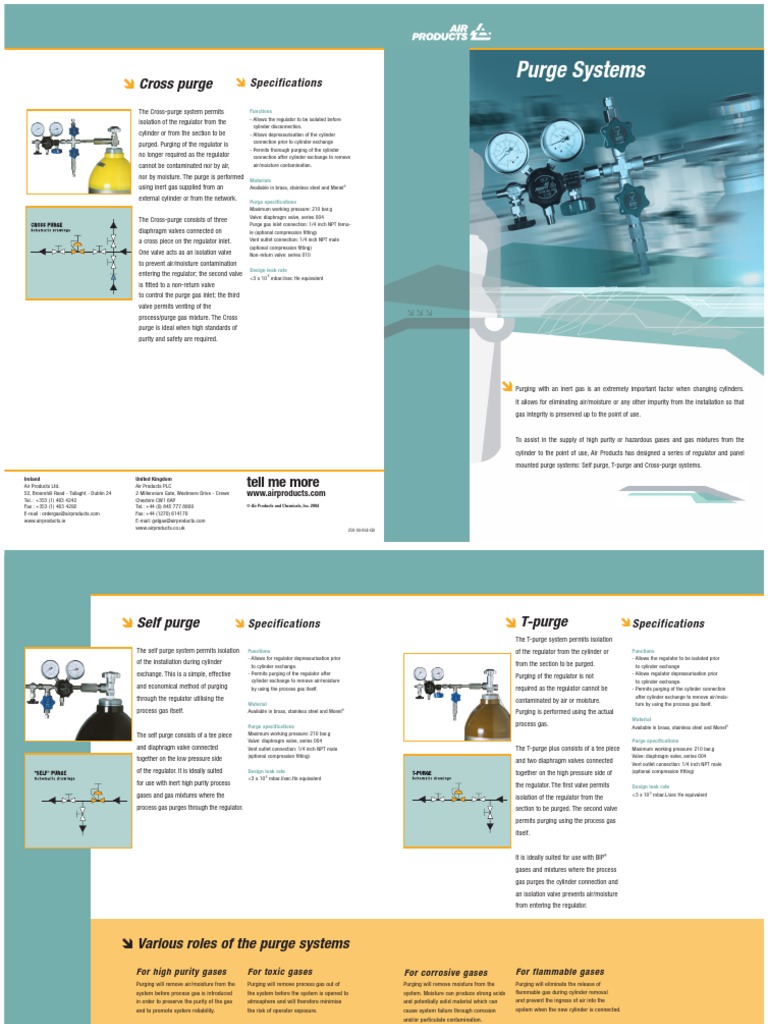 En Purge Systems Datasheet | PDF | Valve | Hydraulics