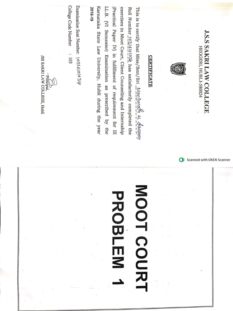 Moot Court Kannada | PDF