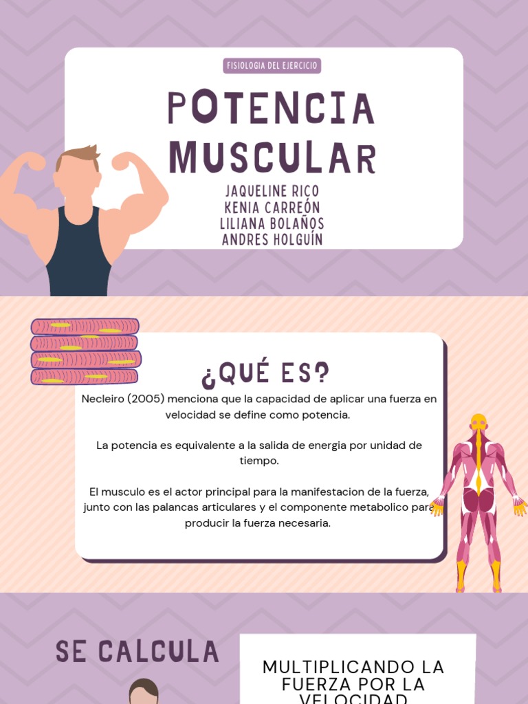 Potencia Muscular: Conceptos y Ejercicios | PDF