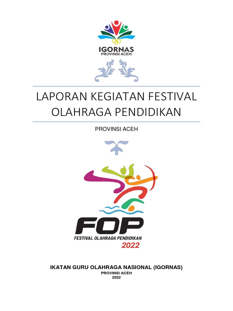 Laporan Kegiatan Fop 2022 Provinsi Aceh | PDF