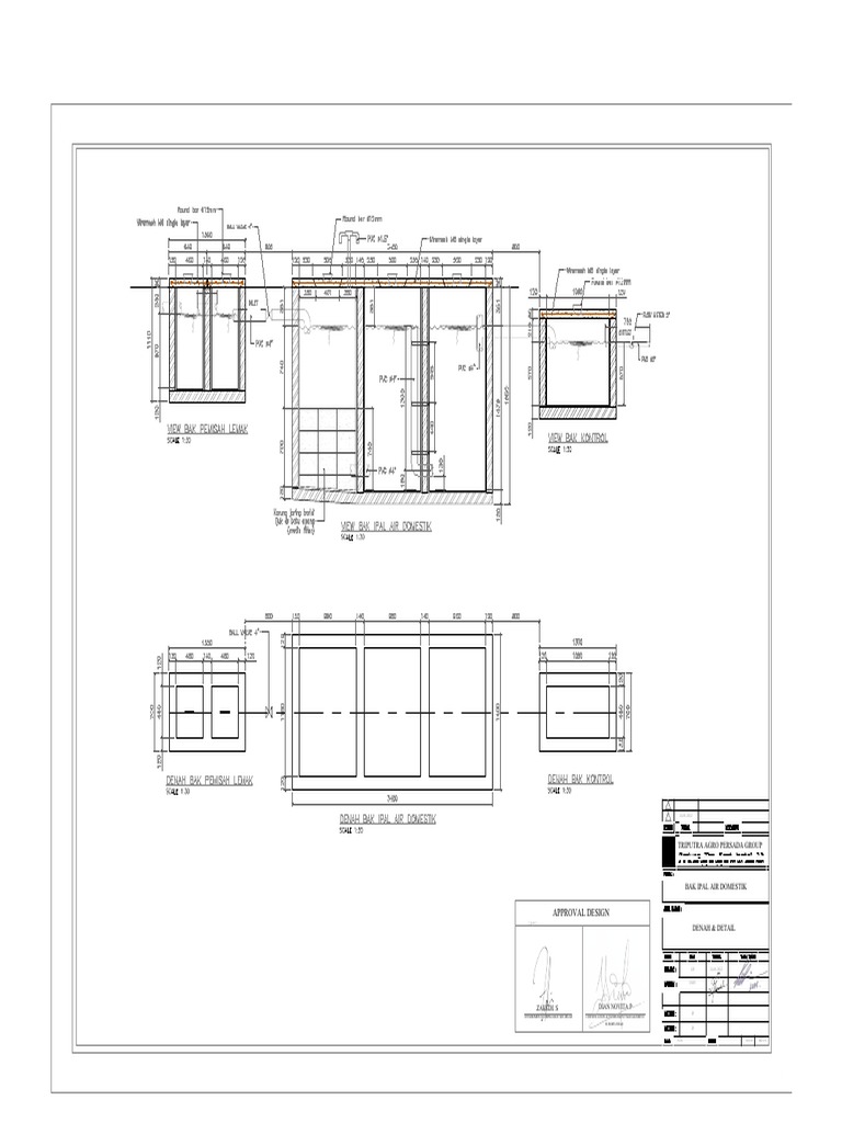 Gambar Bak Ipal Domestik ( Full Approved ) | PDF