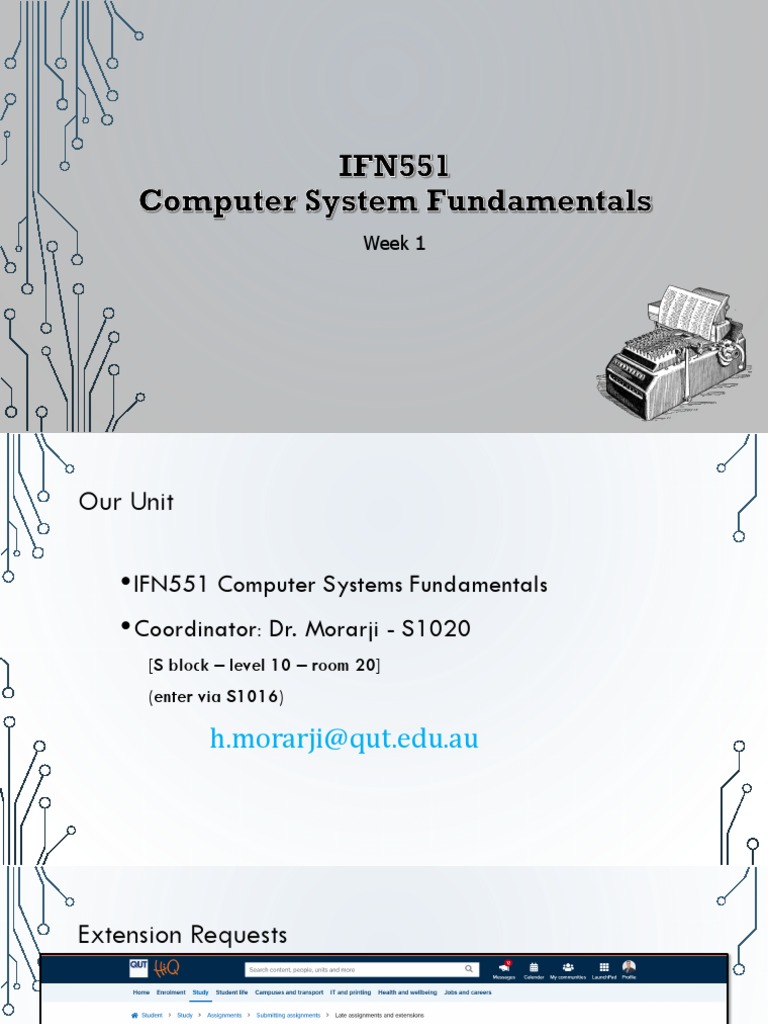 IFN551 wk01 Tutorial Slides Students | PDF | Random Access Memory ...