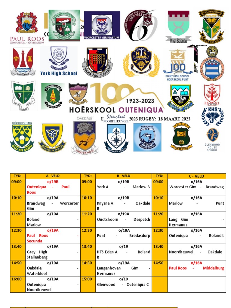 OUTENIQUA EEUFEES 2023 PROGRAM - 13 Maart2023 | PDF