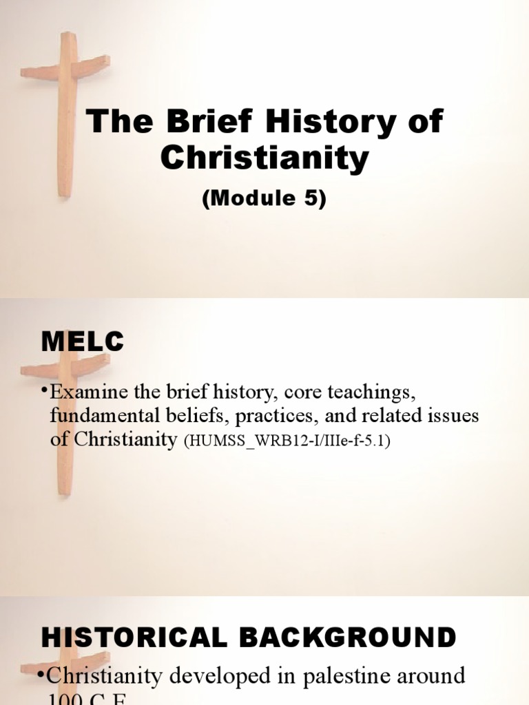 The-Brief-History-of-Christianity-12HUMSS3 script | PDF