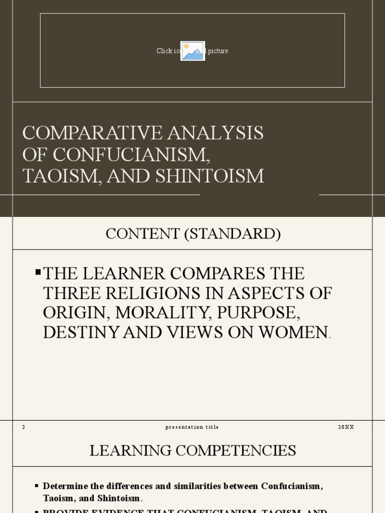 Comparative Analysis of Confucianism, Taoism, and | PDF