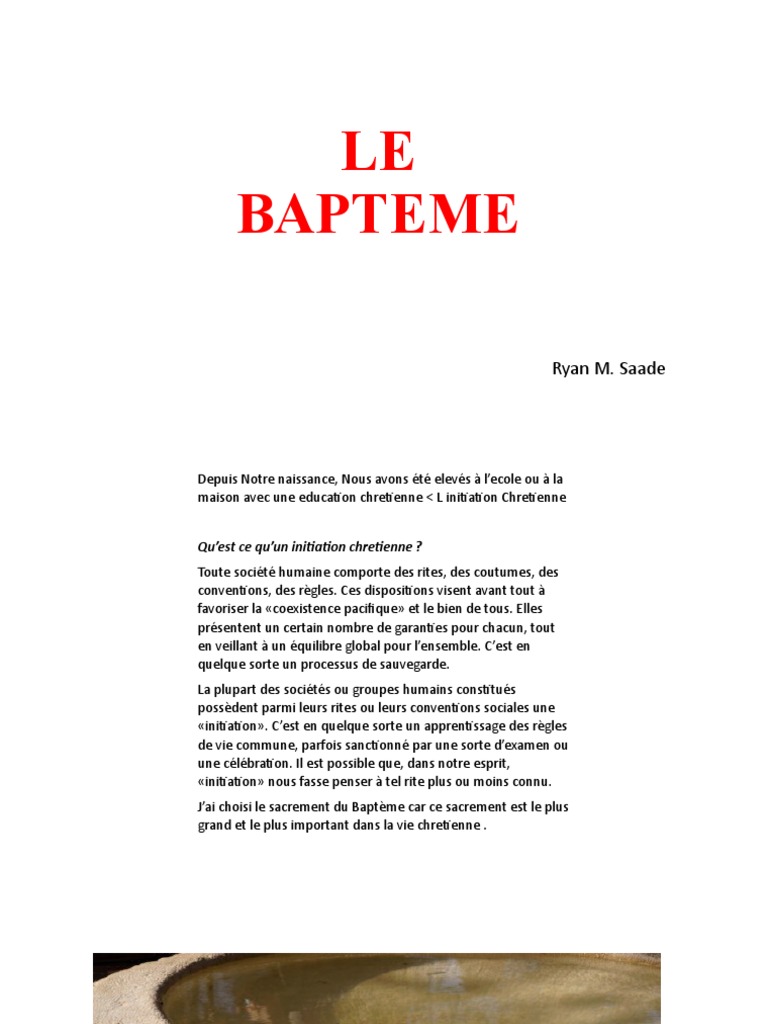 Le Bapteme | PDF