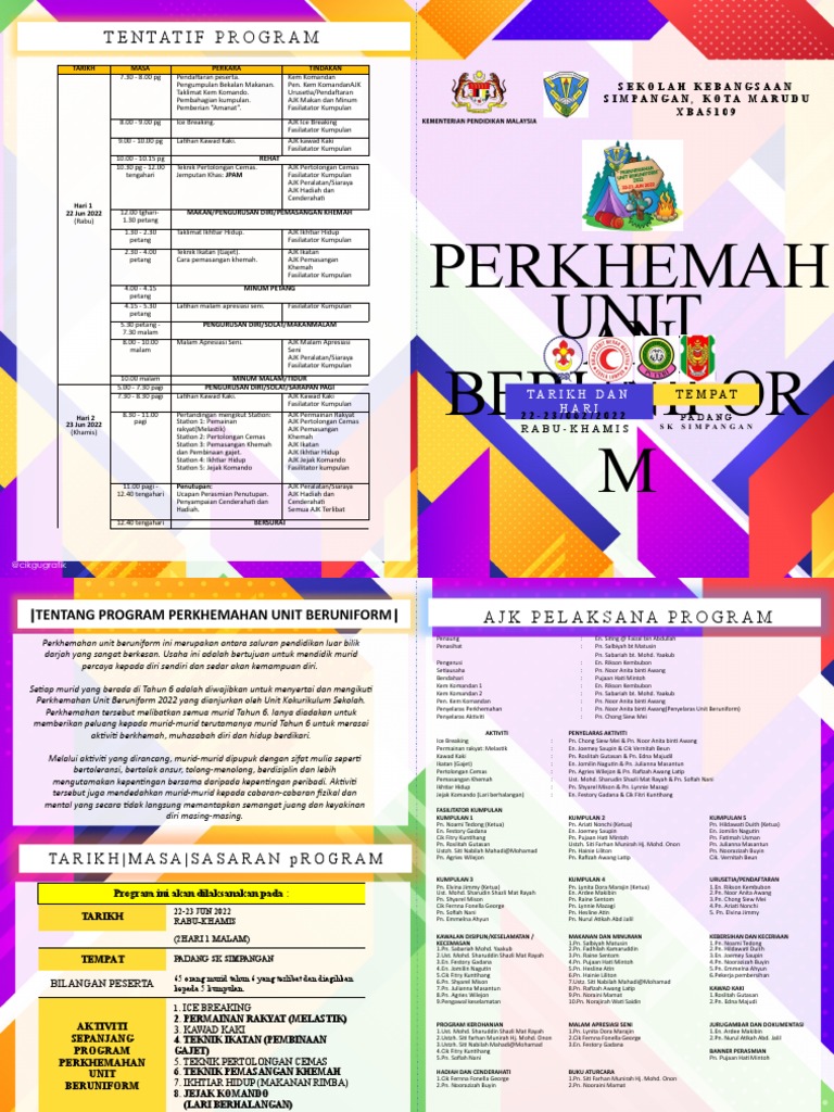 Template Buku Program Percuma Tema Belbagai Bentuk Warna Warni ...
