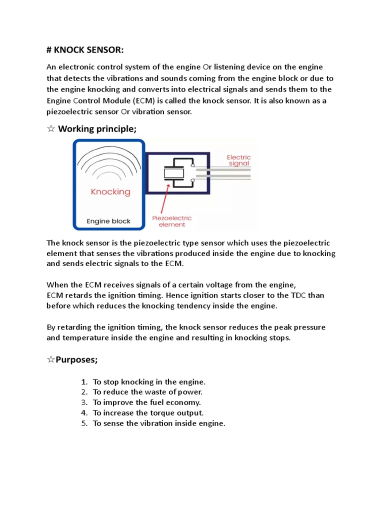# Knock Sensor | PDF