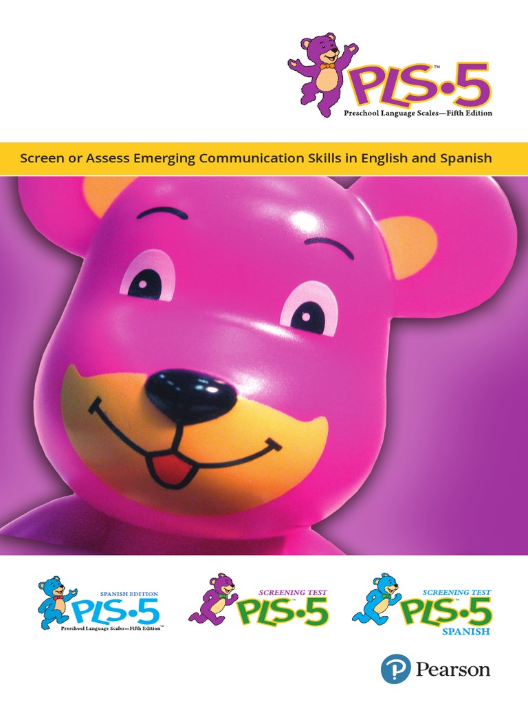 PLS-5 Assessment Tool PDF | PDF | Multilingualism | Literacy