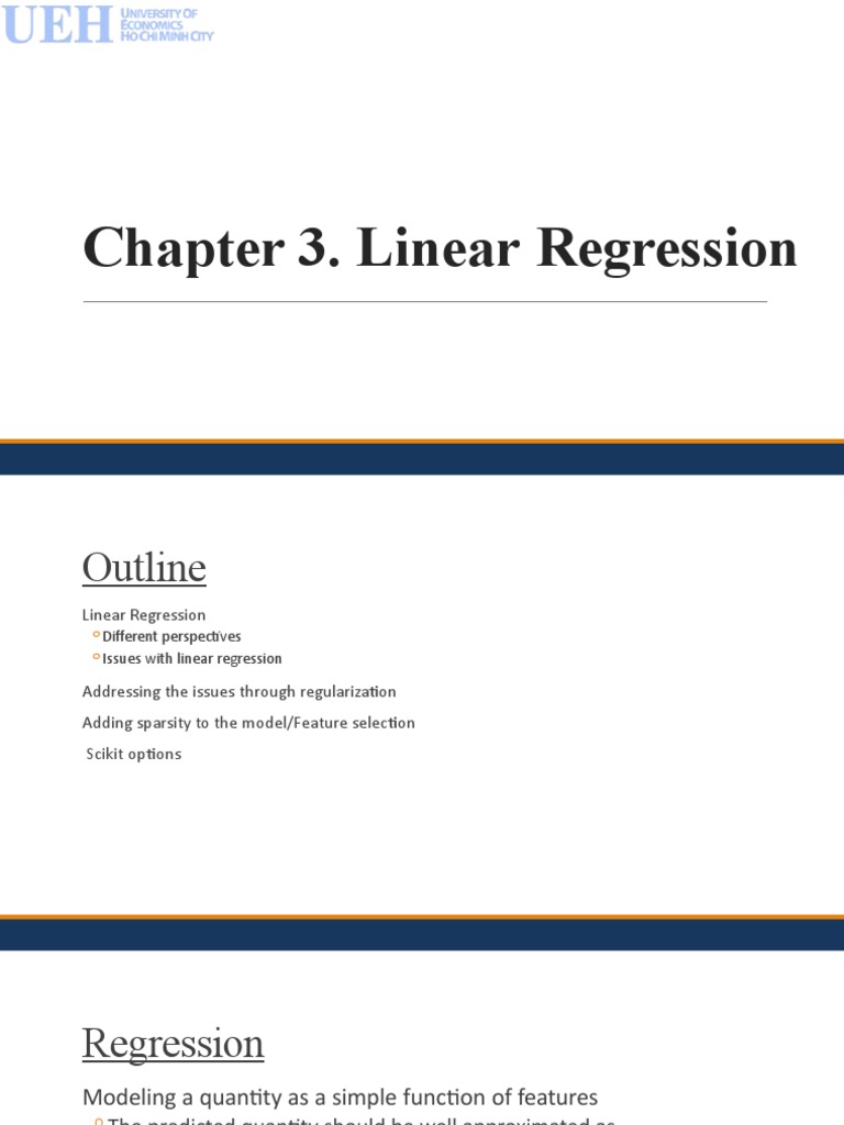 Chapter 3. Linear Regression | PDF | Teaching Methods & Materials Chapter 3. Linear Regression | PDF | Teaching Methods & Materials