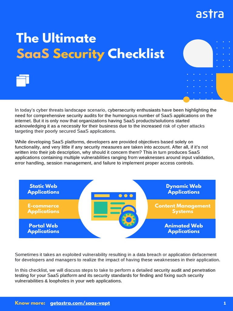 SaaS Security Audit Essentials | PDF | Security | Computer Security