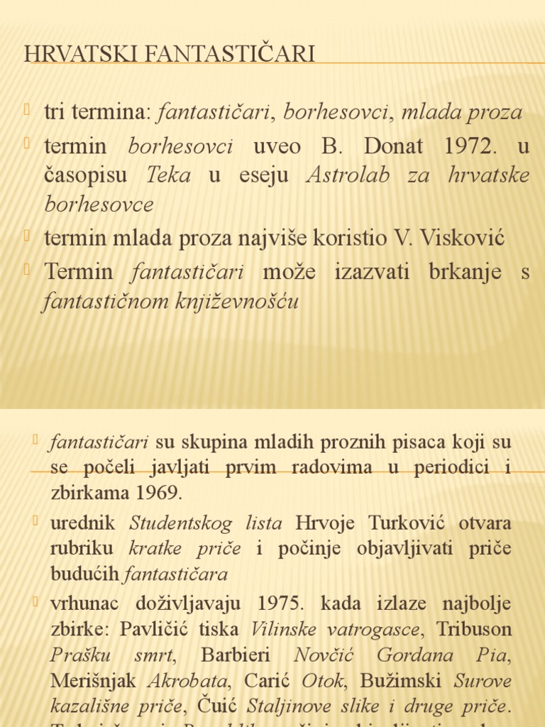 Hrvatski Fantasticari | PDF
