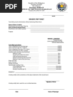 TRIP-TICKET | PDF | Land Vehicles | Road Transport