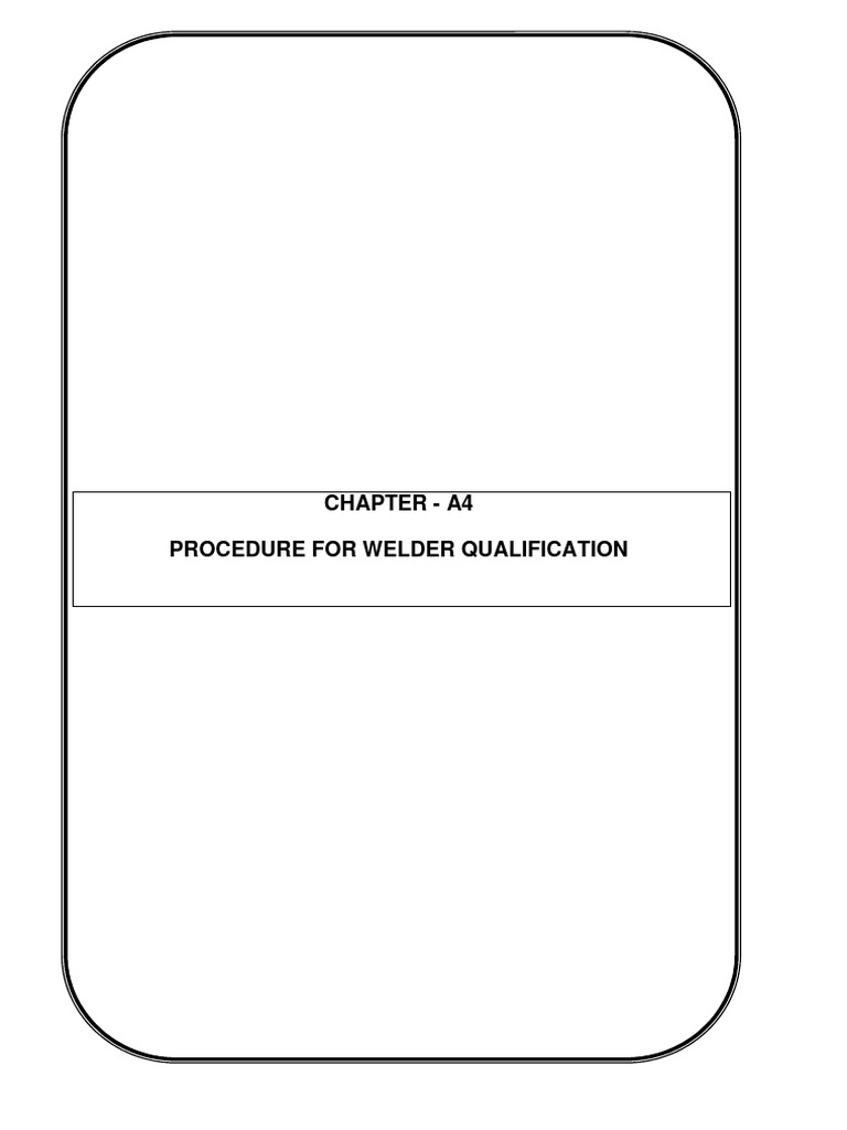 Welder Qualification Procedure Guide | PDF | Welding | Construction