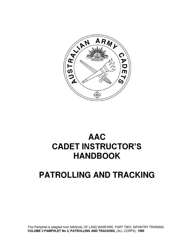 cadet-instructors-handbook-patrolling-and-tracking-2004 | PDF ...