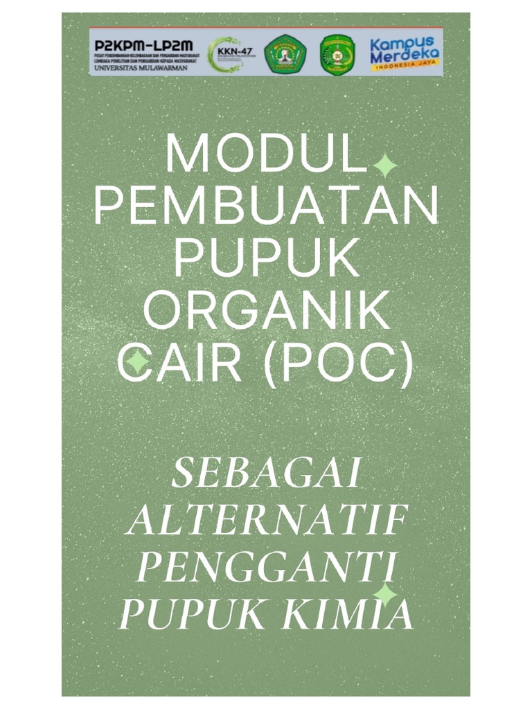 Modul Pembuatan Pupuk Organik Cair | PDF