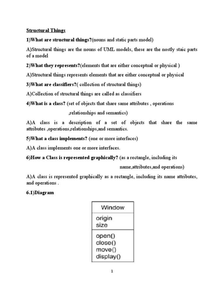 Structural Things | PDF | Class (Computer Programming) | Conceptual Model