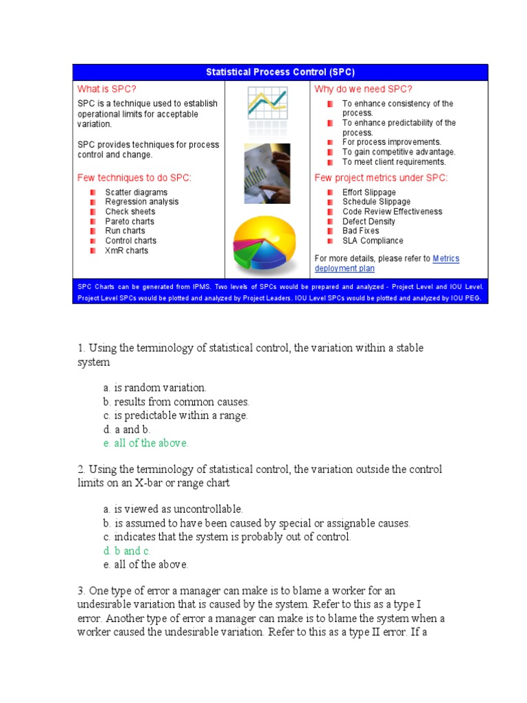 Statistical Process Control01 | PDF