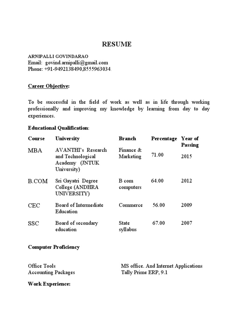 Govind Resume | PDF | Economies | Business