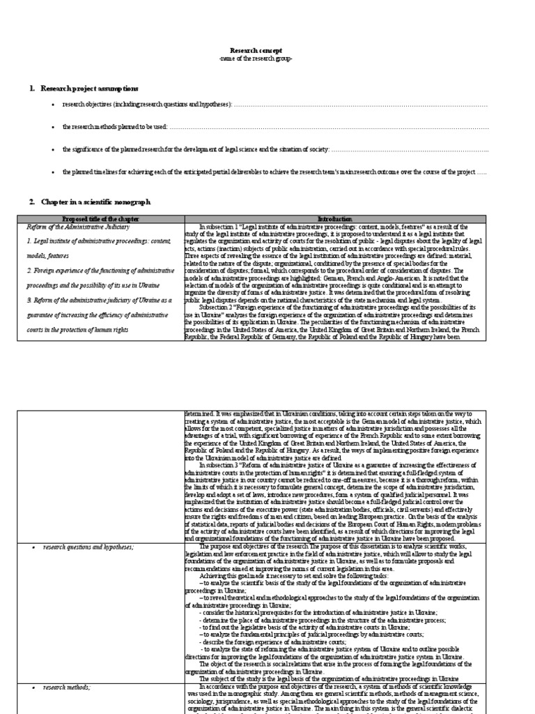 Research Concept PCRP PSRP PURP | PDF