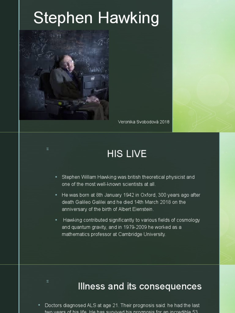 Stephan Hawking 2018 | PDF | Stephen Hawking | Science